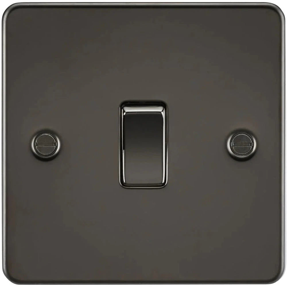 Flat Plate Gunmetal Switches & Sockets – Sleek & Durable | Niori