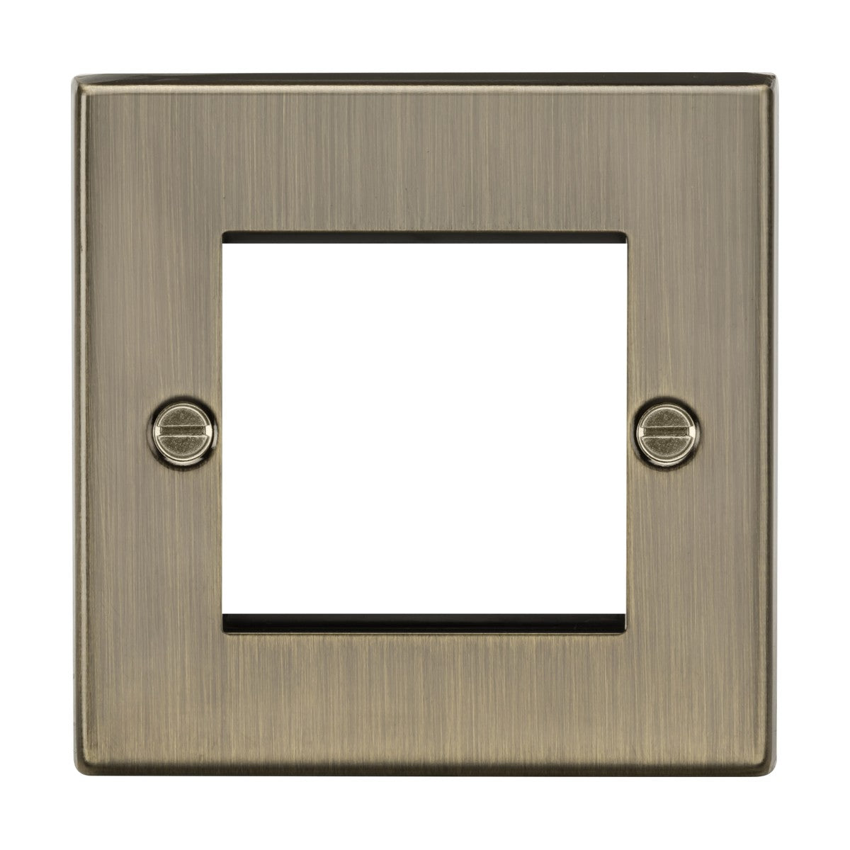 2 Gang Modular Faceplate - Antique Brass (Square Edge) – Niori