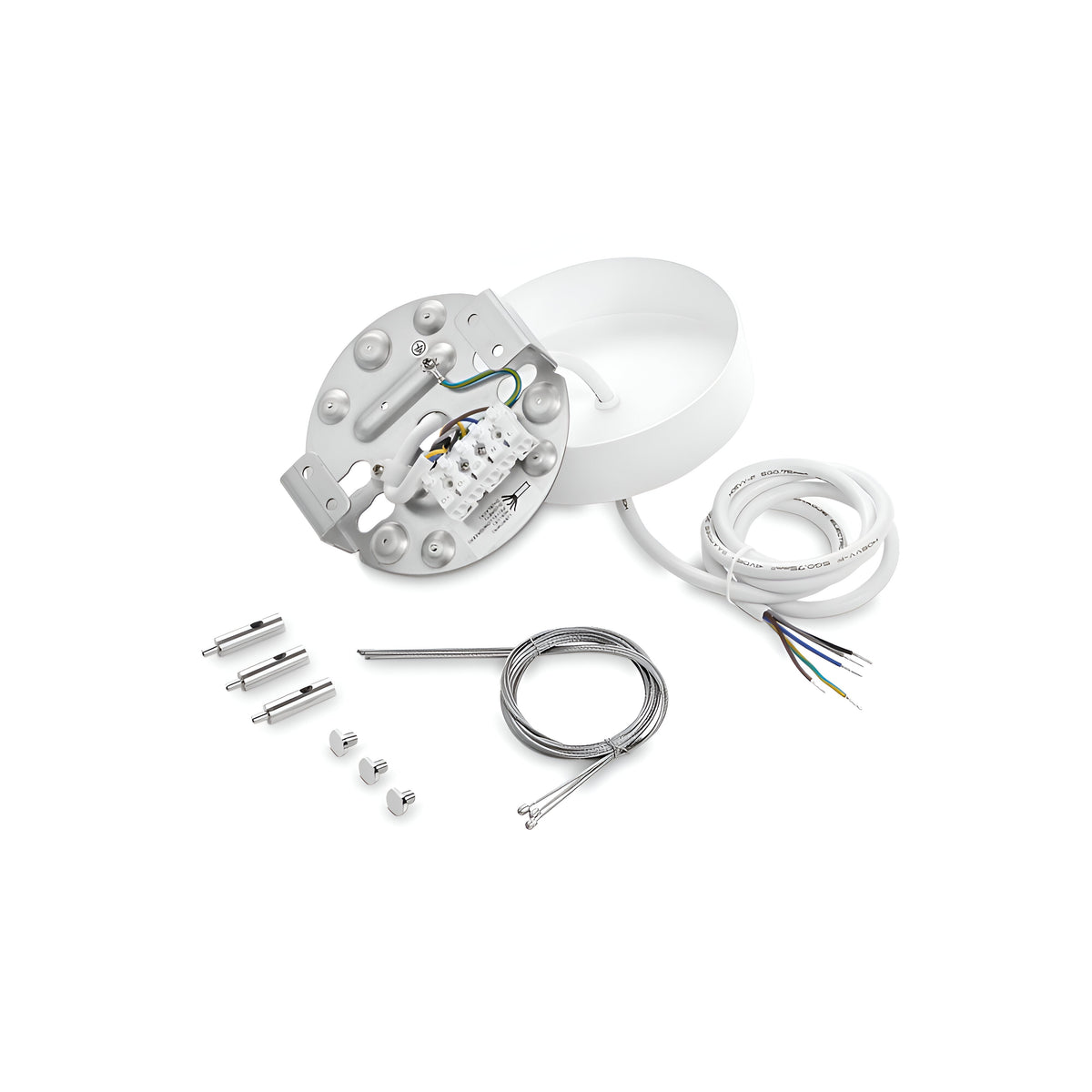 Ceiling Light Installation Kit With Mounting Plate And Wiring - White ...