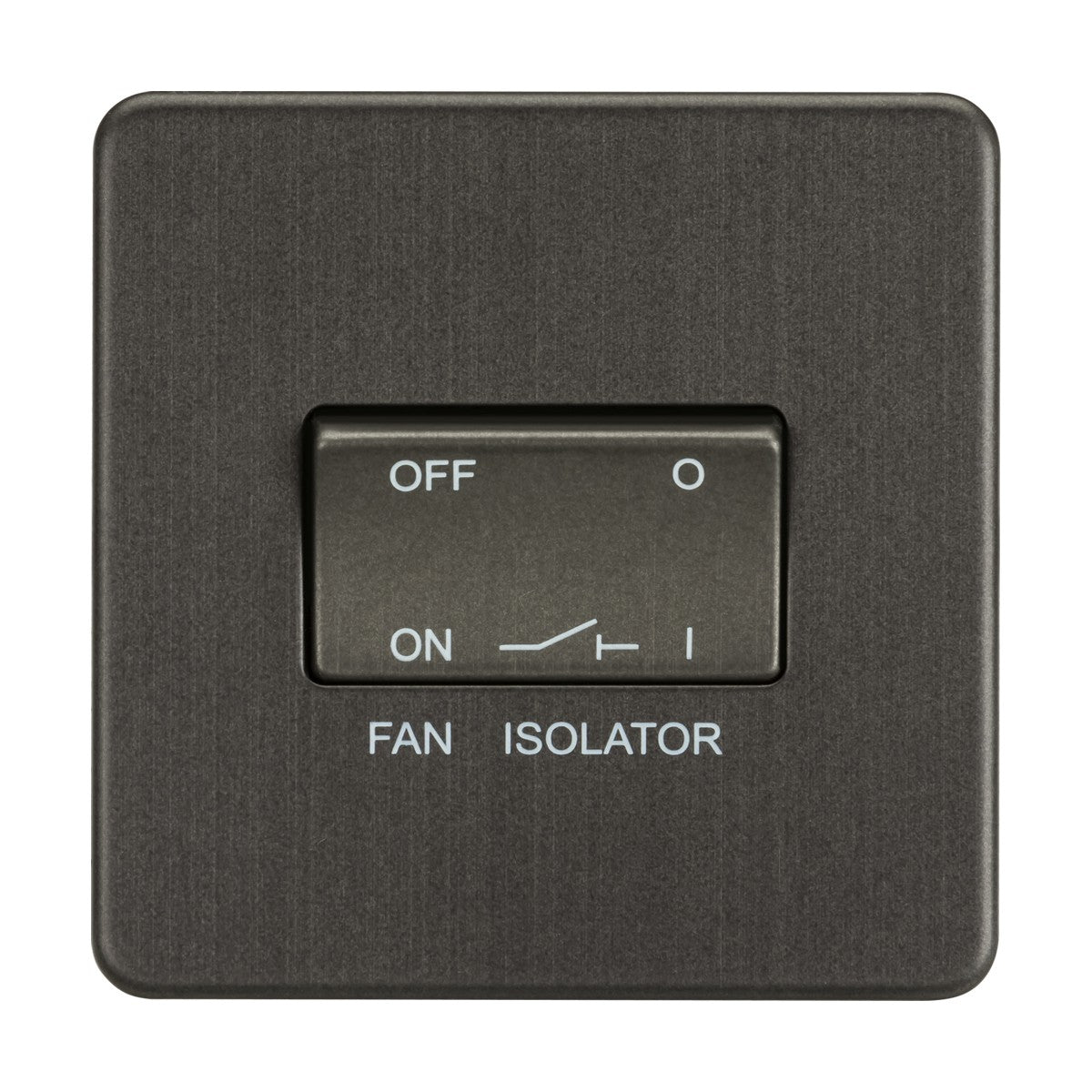 10AX Fan Isolator Switch - Smoked Bronze (Screwless) – Niori