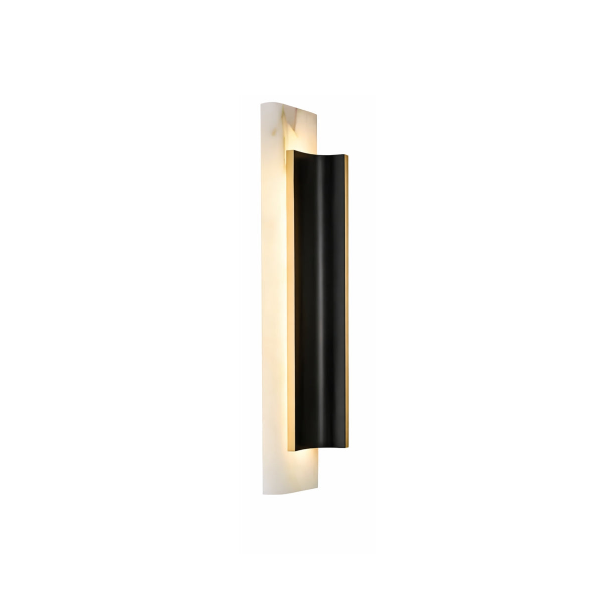 Velorin LED Alabaster Wall Light | Curved Architectural Light – Niori