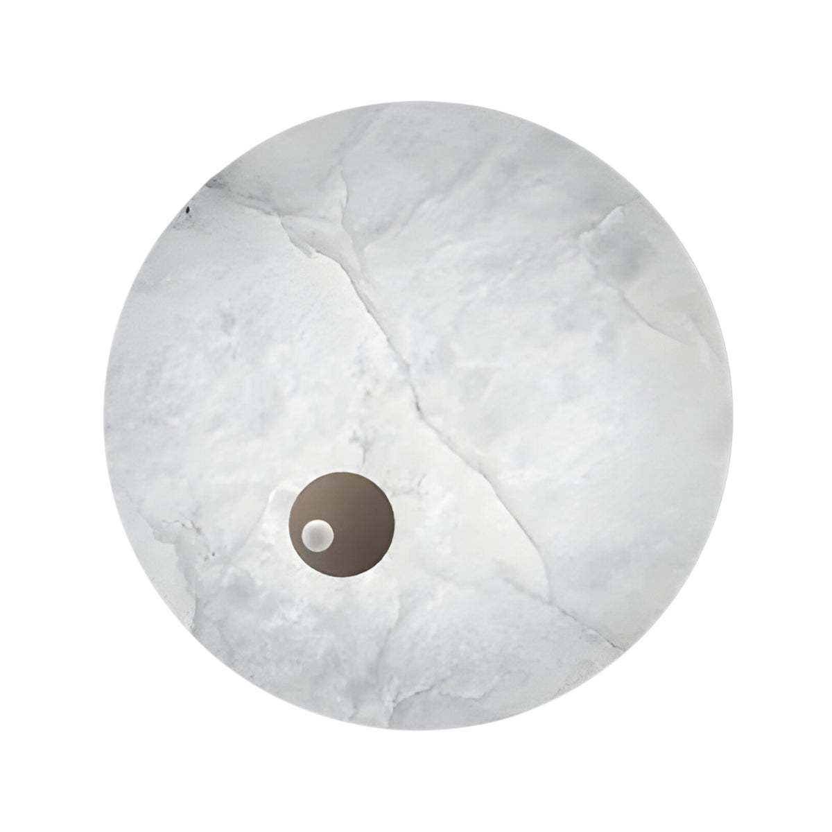 Selvana Large LED Alabaster Wall Light | Sculpted Round Stone – Niori