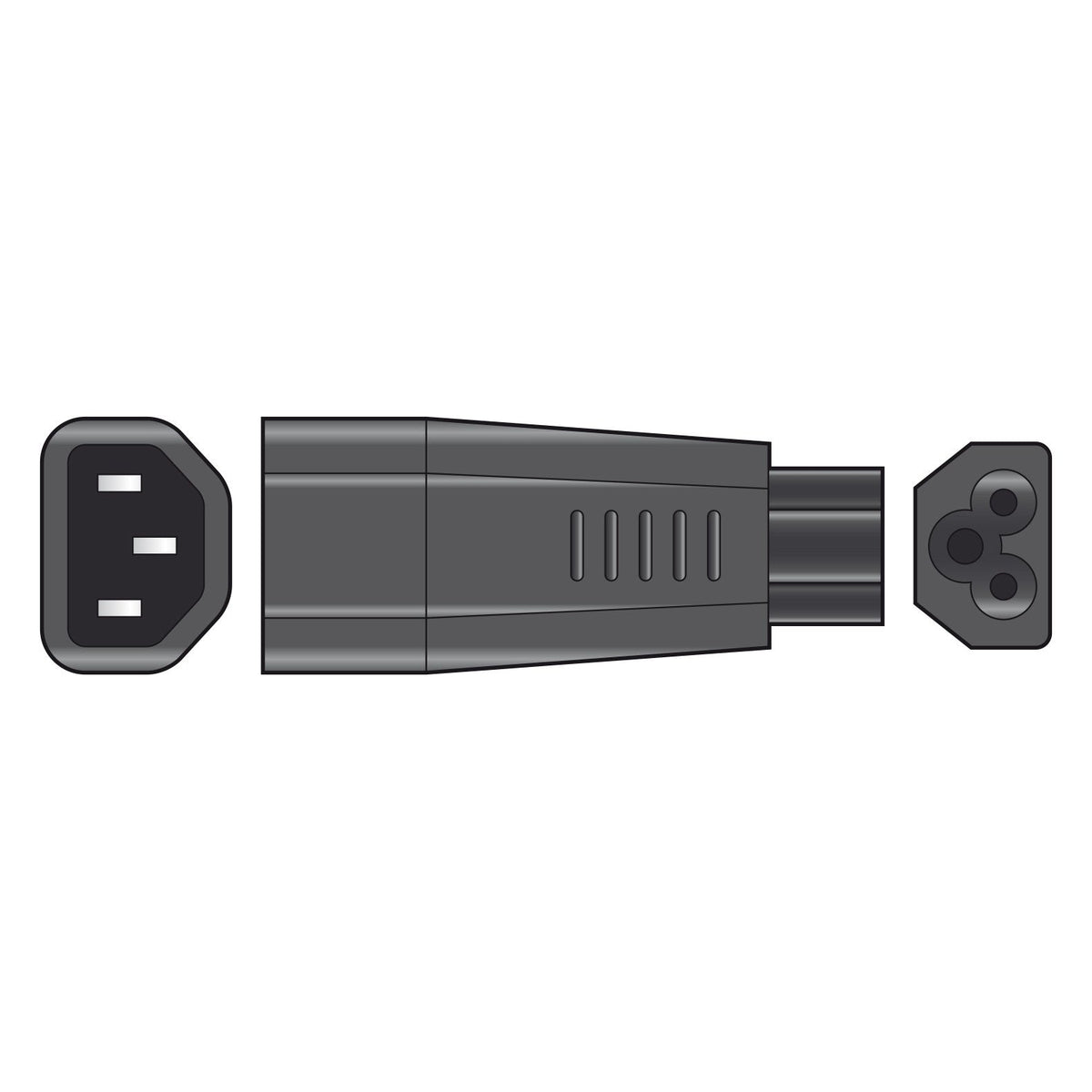 Mercury IEC Plug To Cloverleaf Plug Adaptor (C14 To C5) – Niori
