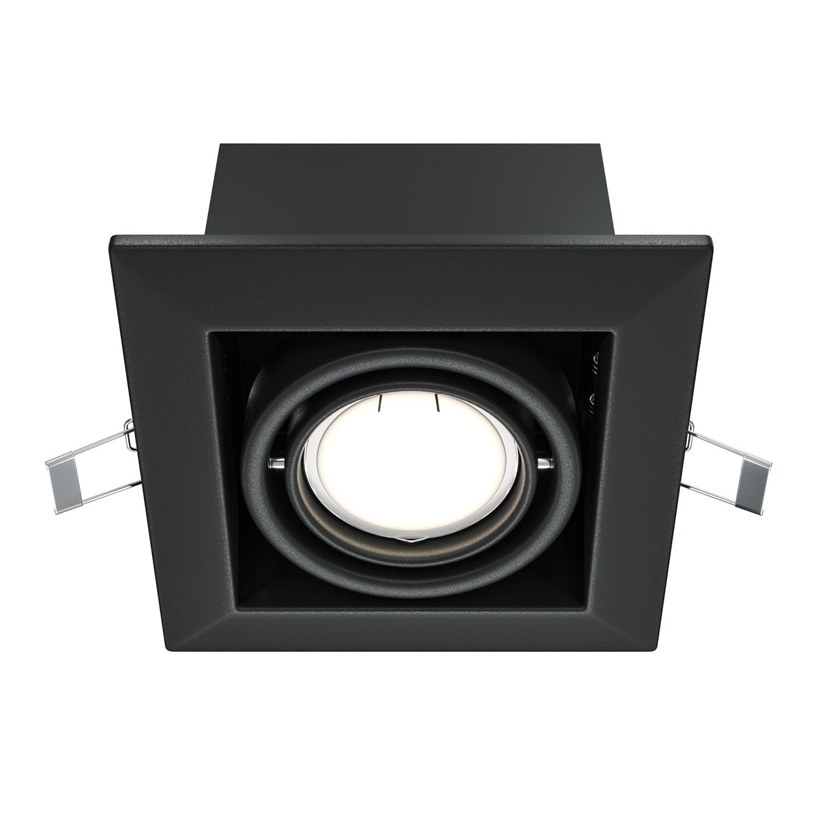 Metal Modern Single Tilt Square Recessed Downlight - Black – Niori