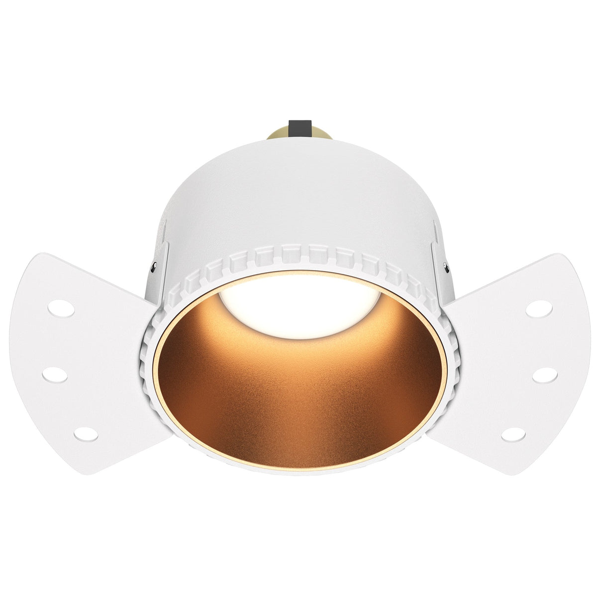 Share Round Plaster-in Fixed Recessed Downlight - Matte Gold – Niori