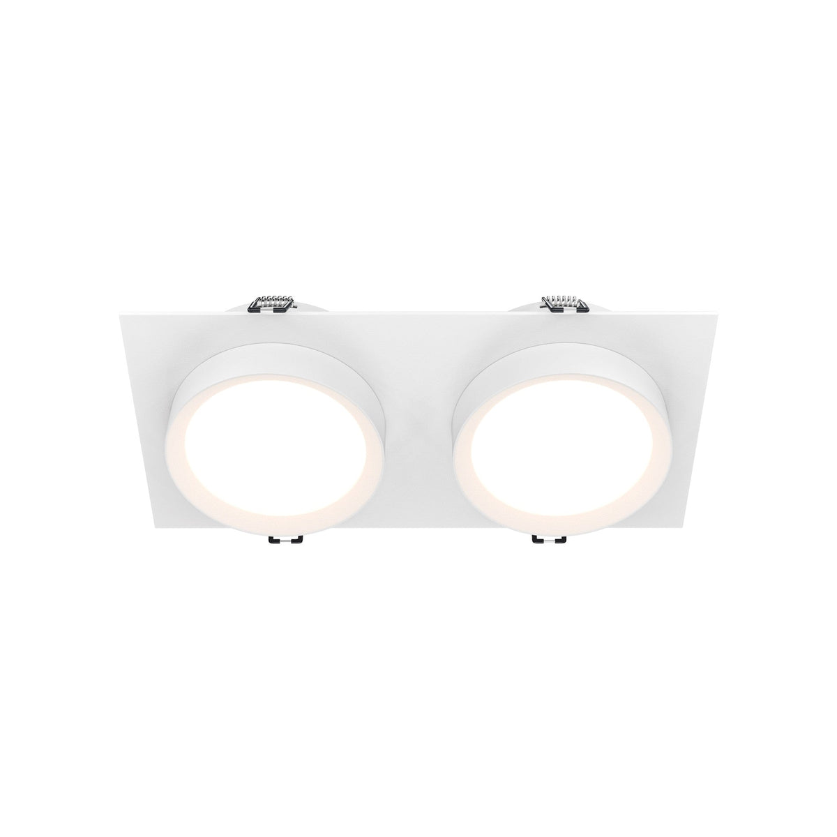 Hoop Twin Fixed Rectangular Recessed Downlight - White – Niori