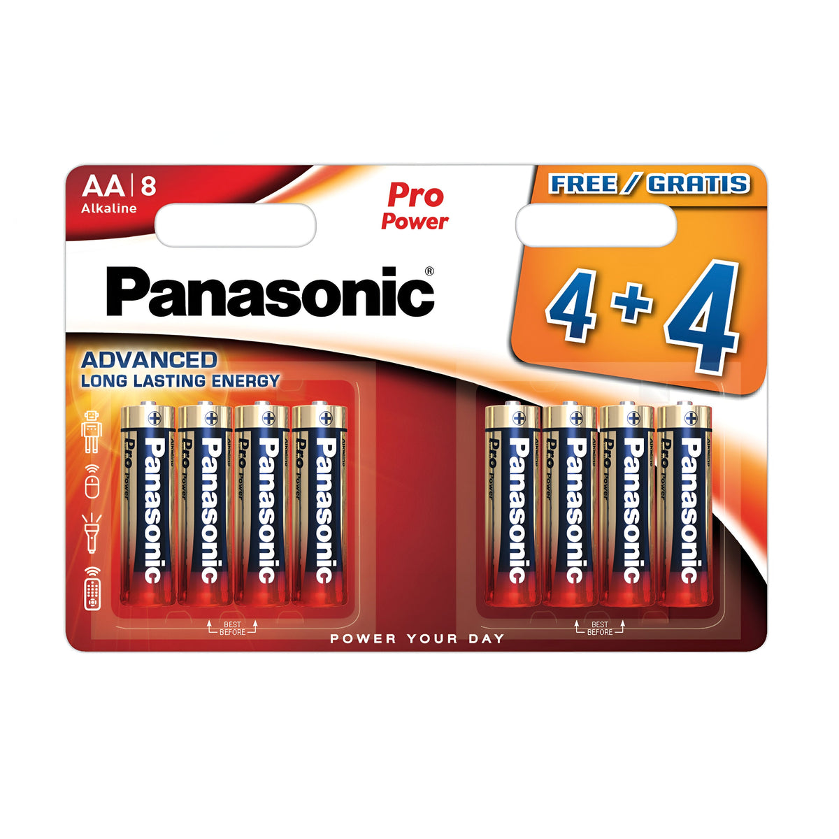 Panasonic AA LR6 Alkaline Pro Power Batteries (4+4 Pack) – Niori