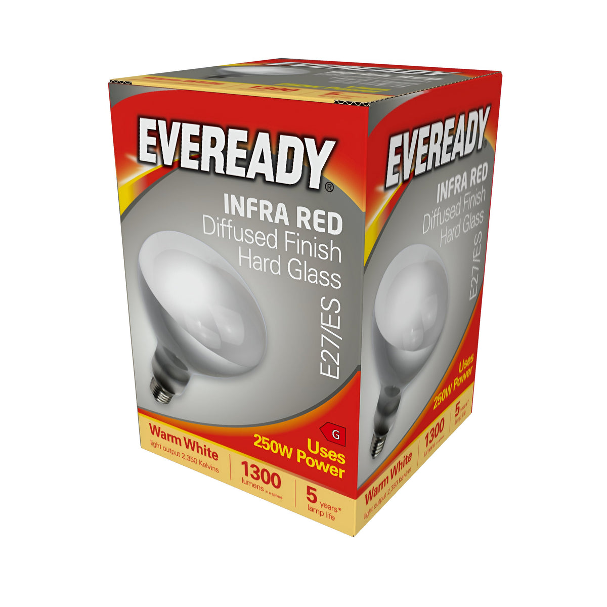 Eveready Infra Red Non-dimmable Heater Bulb - White, E27, 2700K – Niori