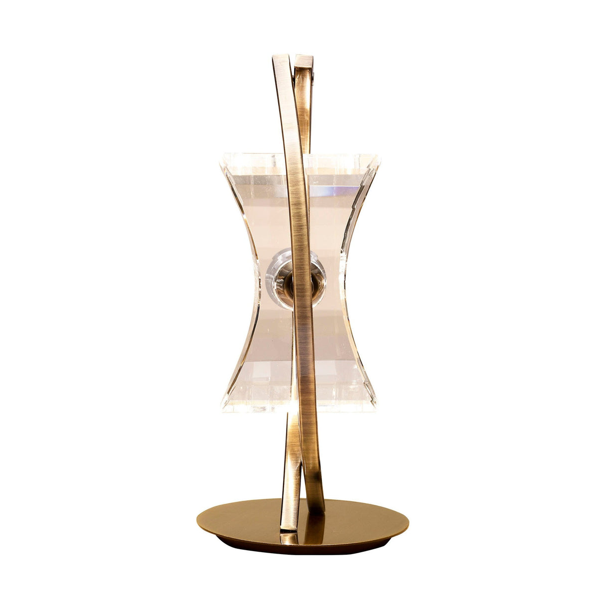 Kromo Looped Frame 1 Light Table Lamp - Antique Brass – Niori