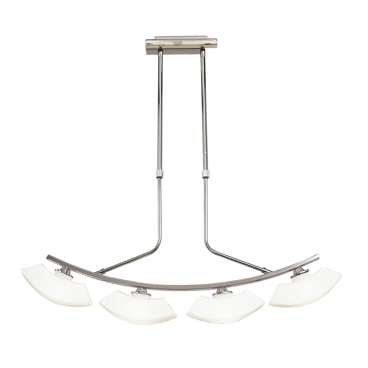 Lupa 4 Light Curved Linear Suspension Polished Chrome – Niori