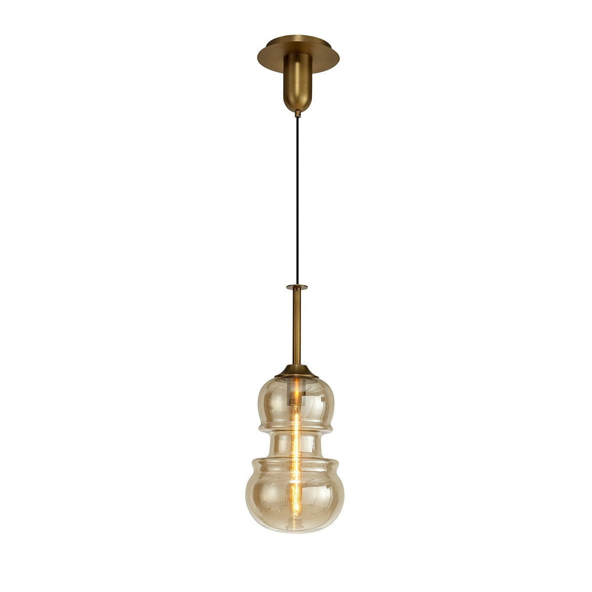 Sonata 22cm 1 Light Pendant Light - Bronze – Niori